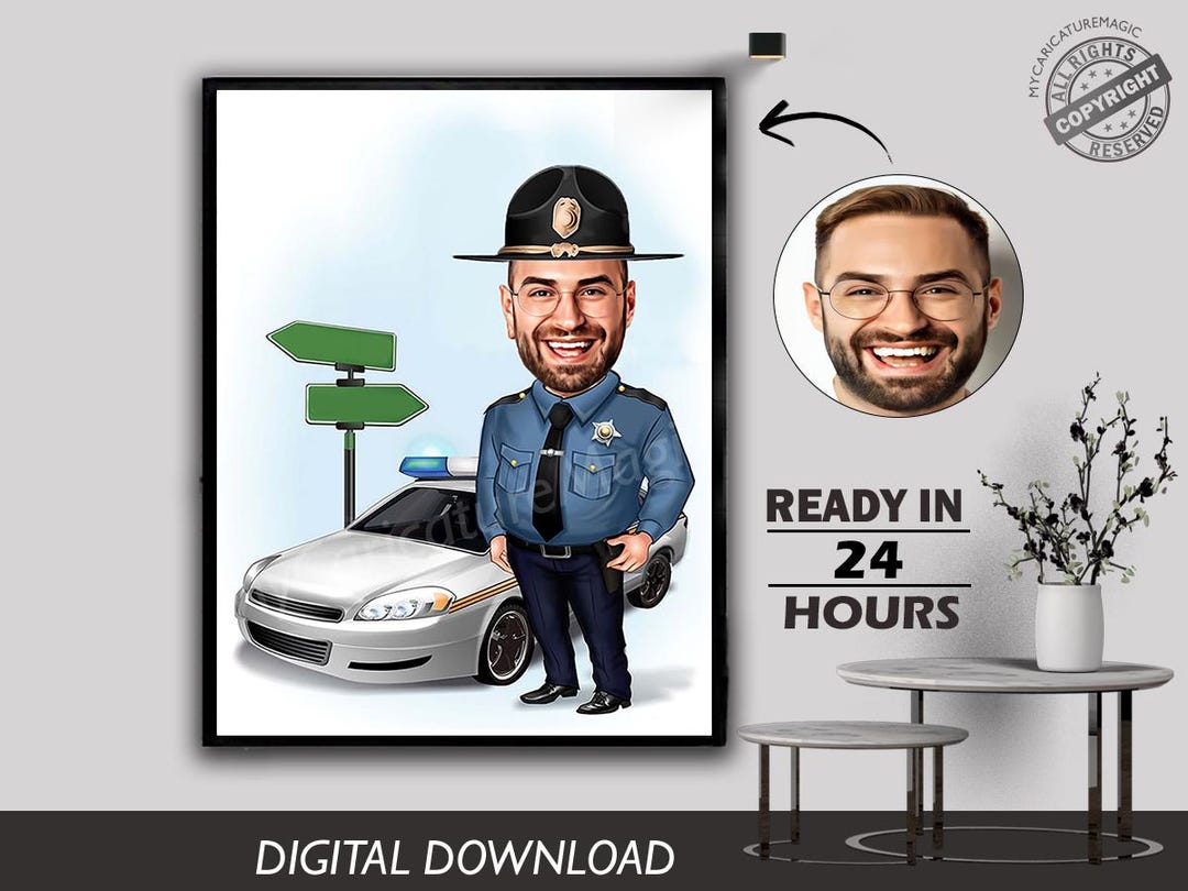 Cop Constable Patrol Police Officer Peace Trooper Marshal Cartoon ...