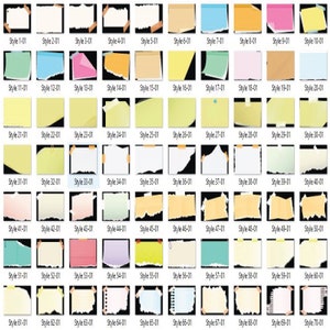 140 Scratch Digital Sticky Notes PNG Stickers , Notes Planner Digital ...