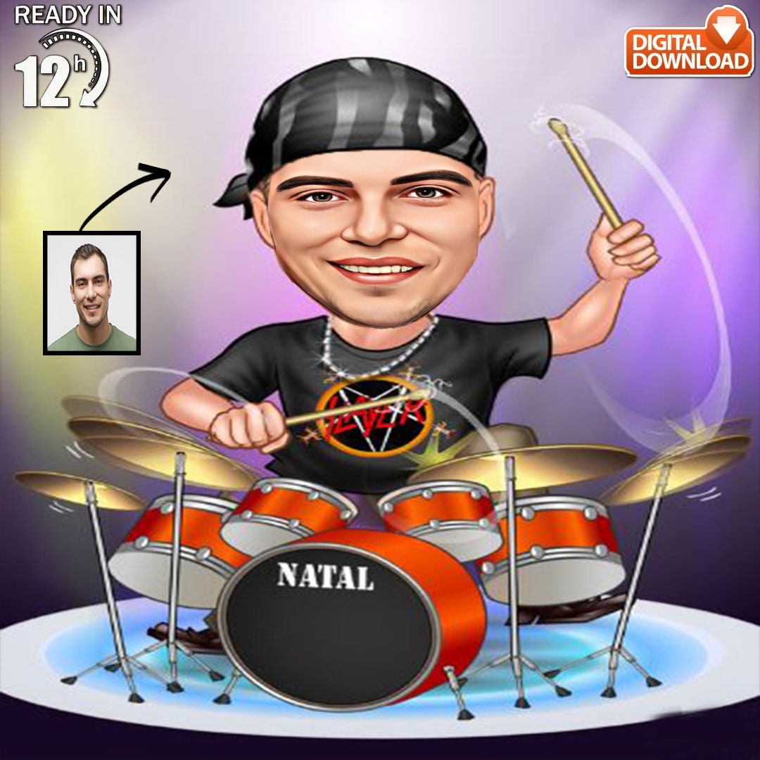 Custom Music Producer Cartoon Portrait, Music Producer Caricature From ...