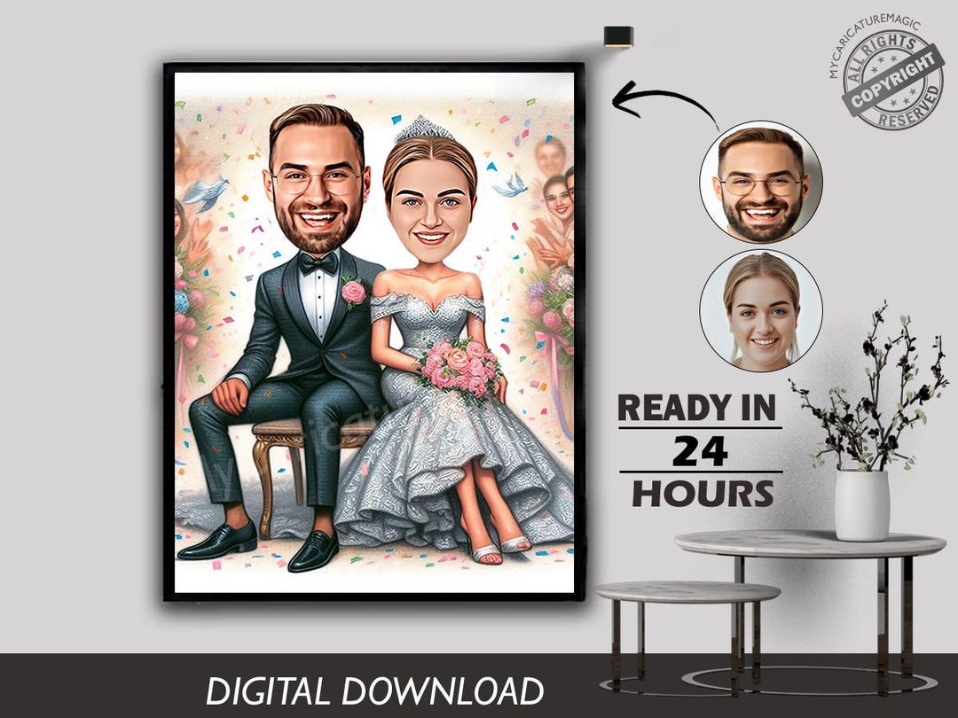 Latest Capture Your Love Story With a Custom Couple Cartoon Portrait—a ...