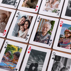 Custom Playing Cards, Custom Deck of Cards, Personalized Photo Album ...