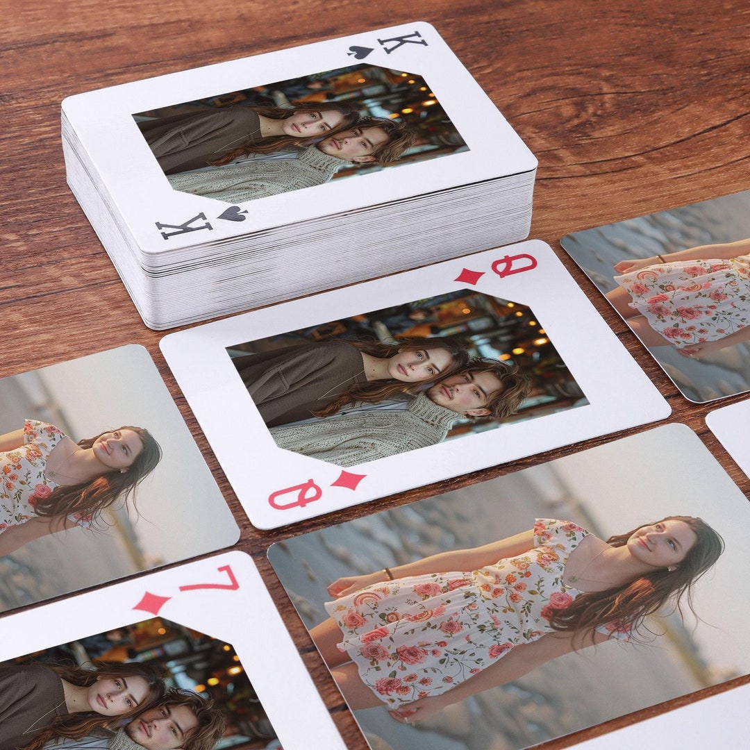 Custom Deck of Playing Cards, Unique Photo Album Alternative, Couples ...