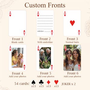 Custom Playing Cards, Custom Deck of Cards, Personalized Photo Album ...