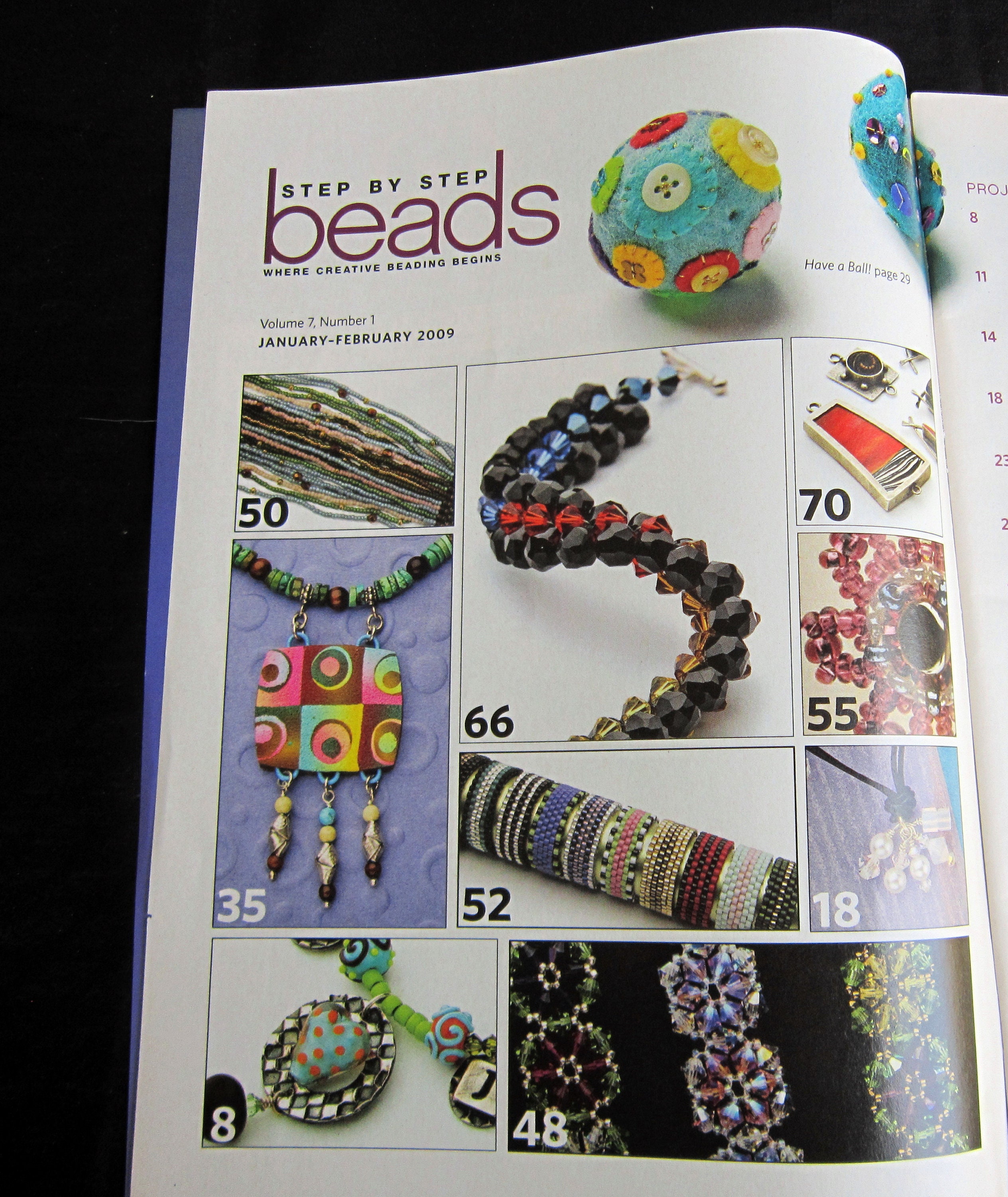 Bead Magazine, Step by Step Beads, January/february 2009, Vintage Used ...