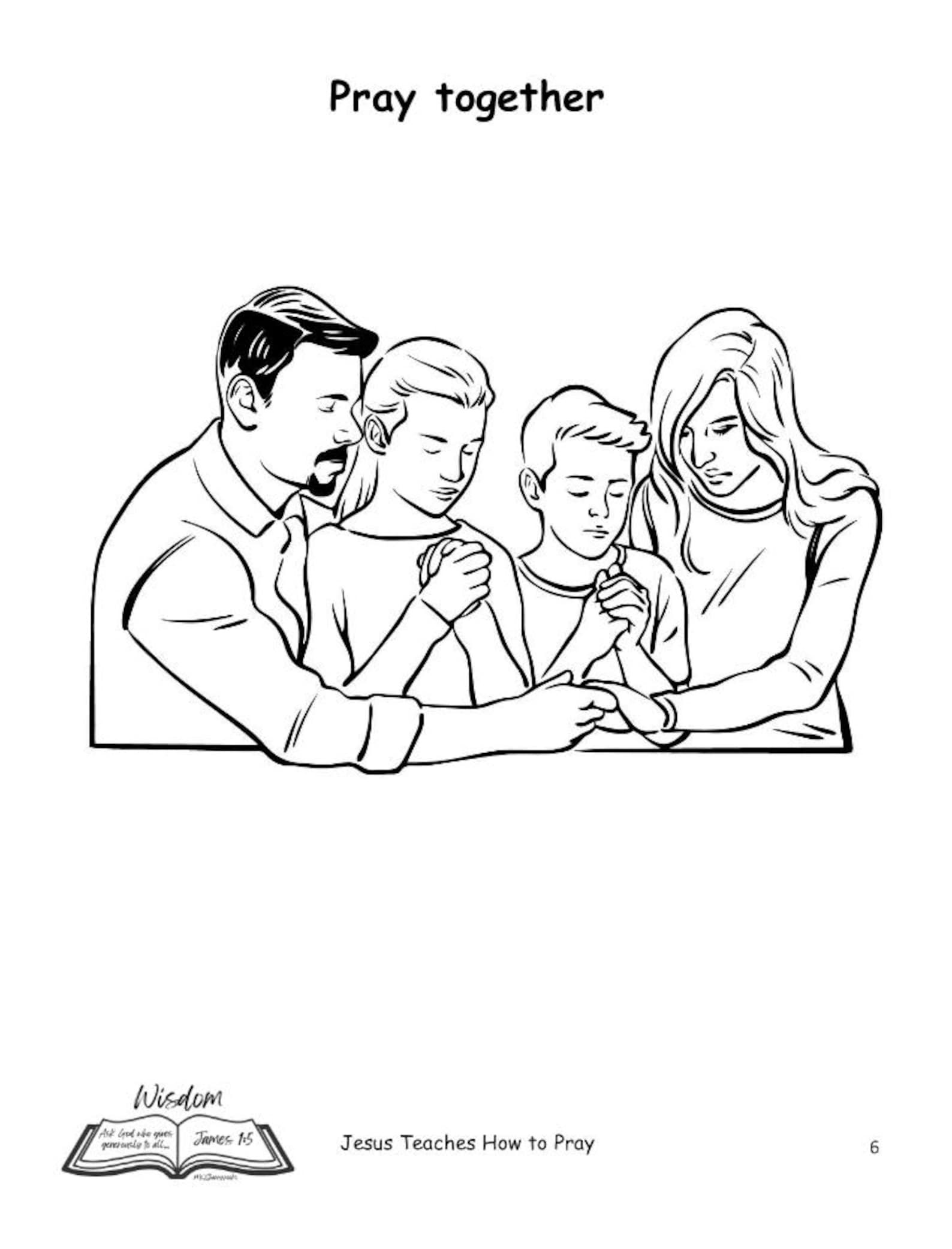 Jesus Teaches How to Pray - Bible Story Worksheets (PDF Download) - Etsy