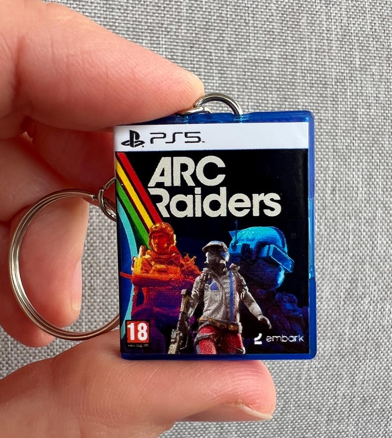 Arc Raiders PS5 Game Schlüsselanhänger, Gamer Geschenk für Geeks ...