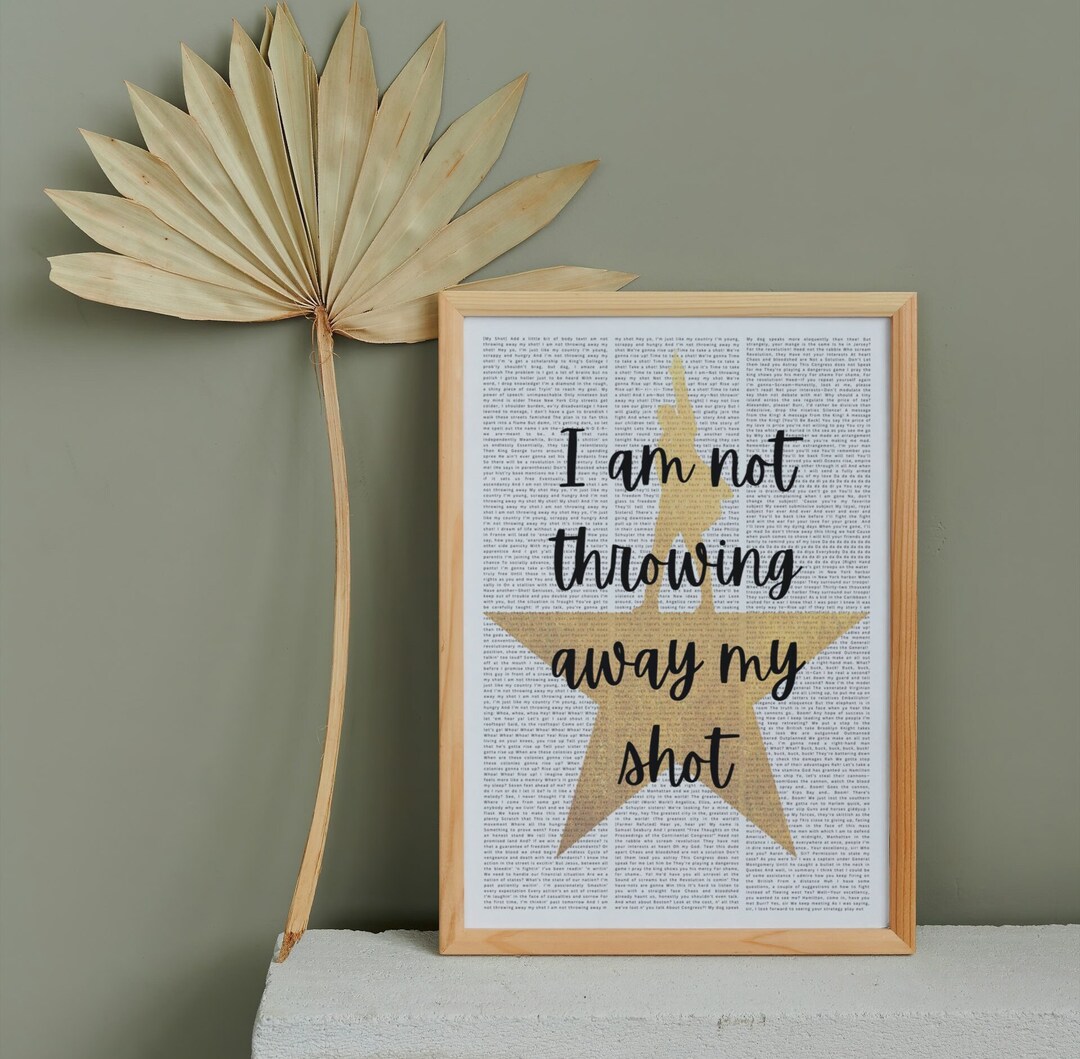 Digital Printable Hamilton Poster Sheet Music Wall Art Broadway Prints ...