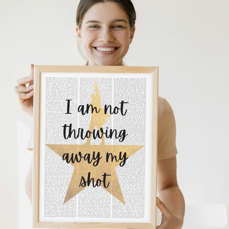 Digital Printable Hamilton Poster Sheet Music Wall Art Broadway Prints ...