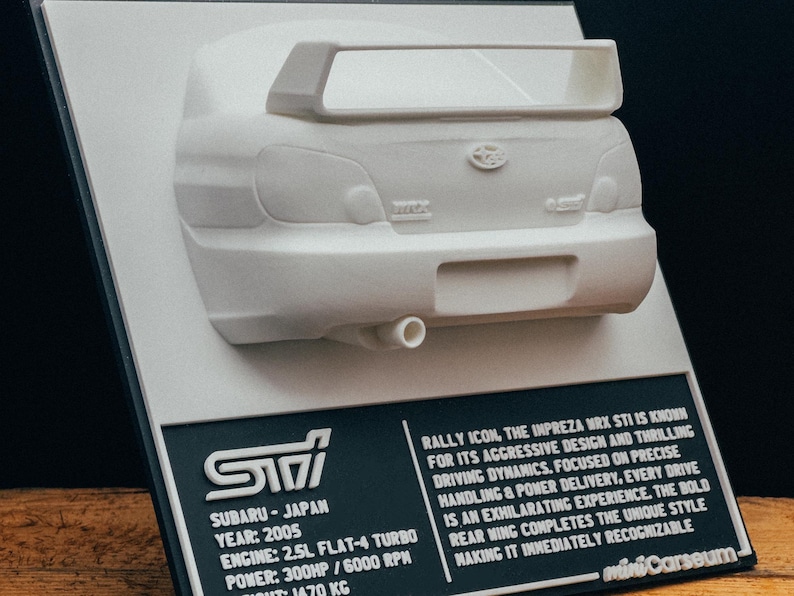 Subaru WRX STI GD | 3D Car Print | Art Print | Wall Decor - Etsy