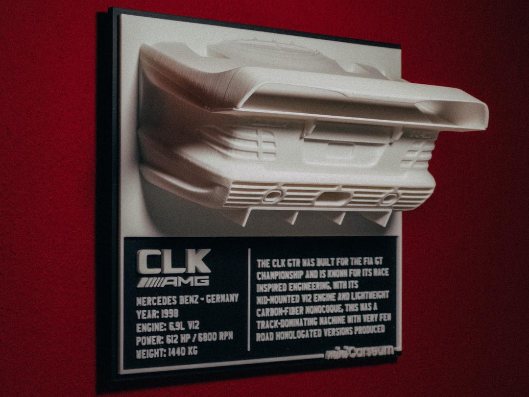 Mercedes-benz CLK GTR | 3D Car Print | Art Print | Wall Decor - Etsy