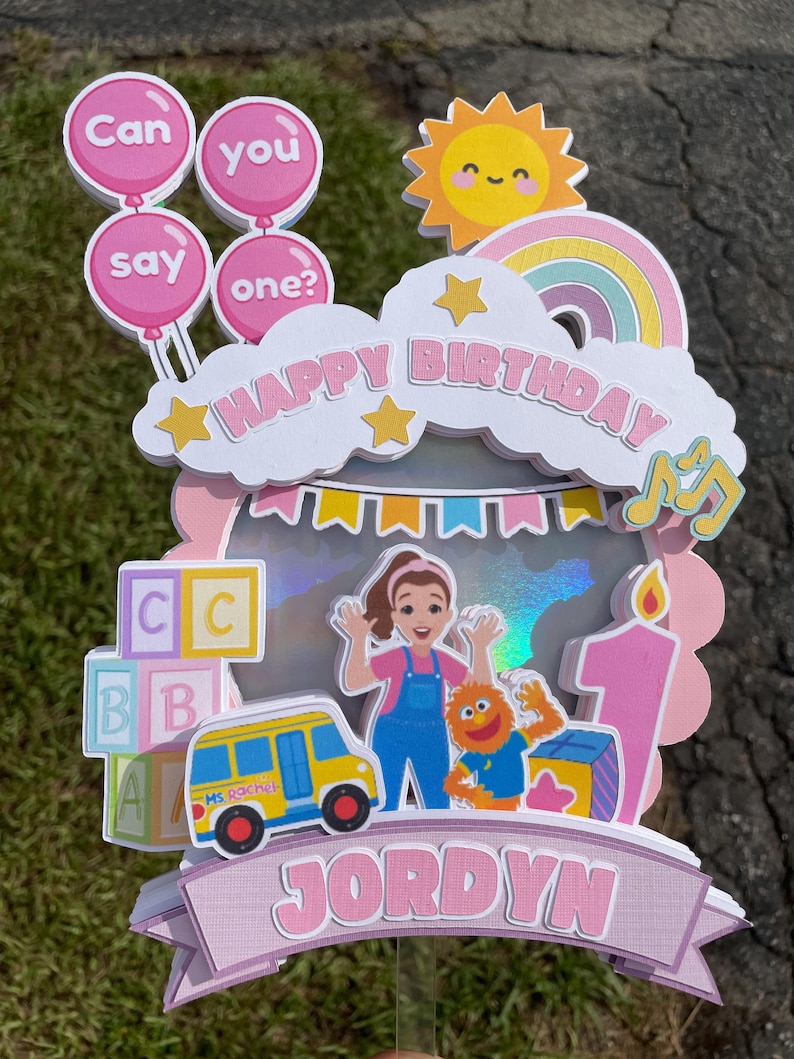 Ms. Rachel Cake Topper | Custom Cake Decoration - Etsy