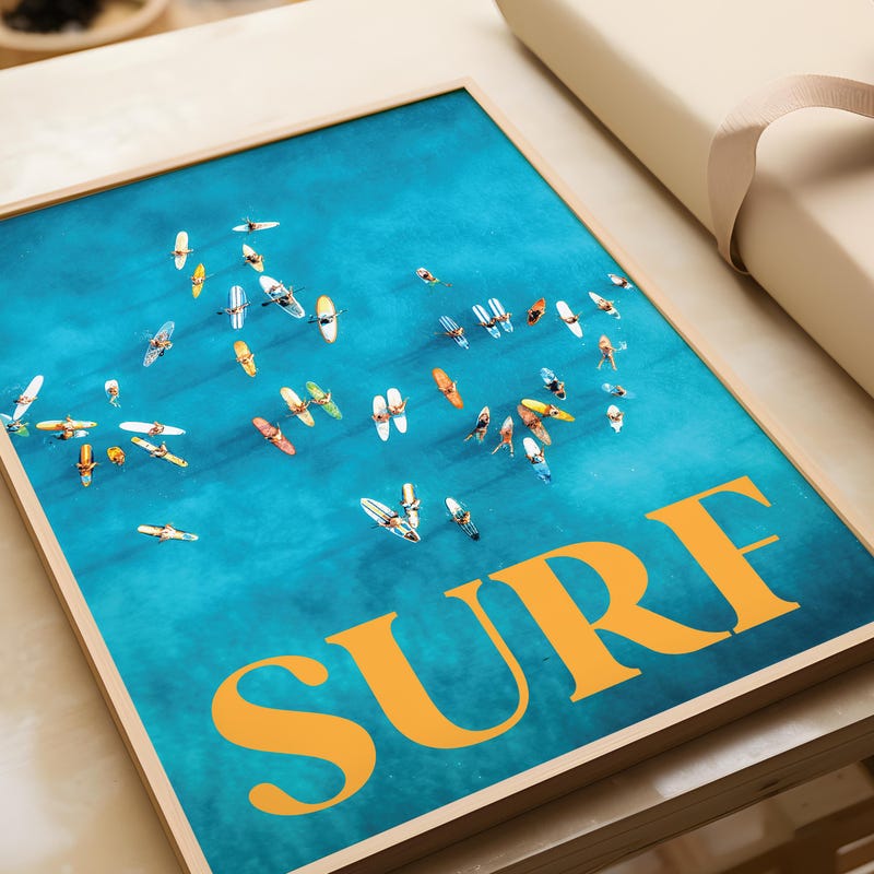 Surf Poster - Etsy