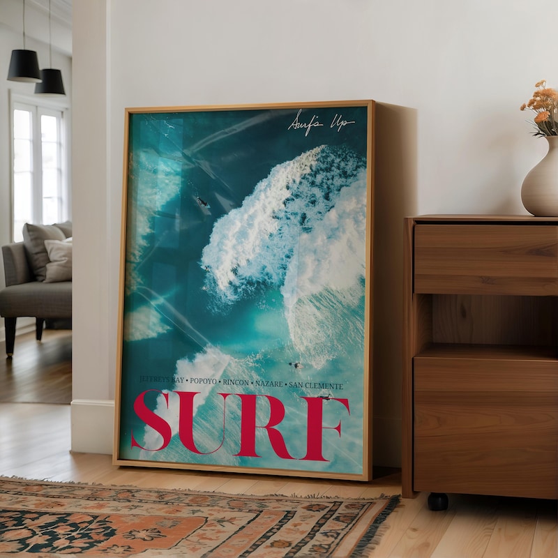 Surf Poster - Etsy