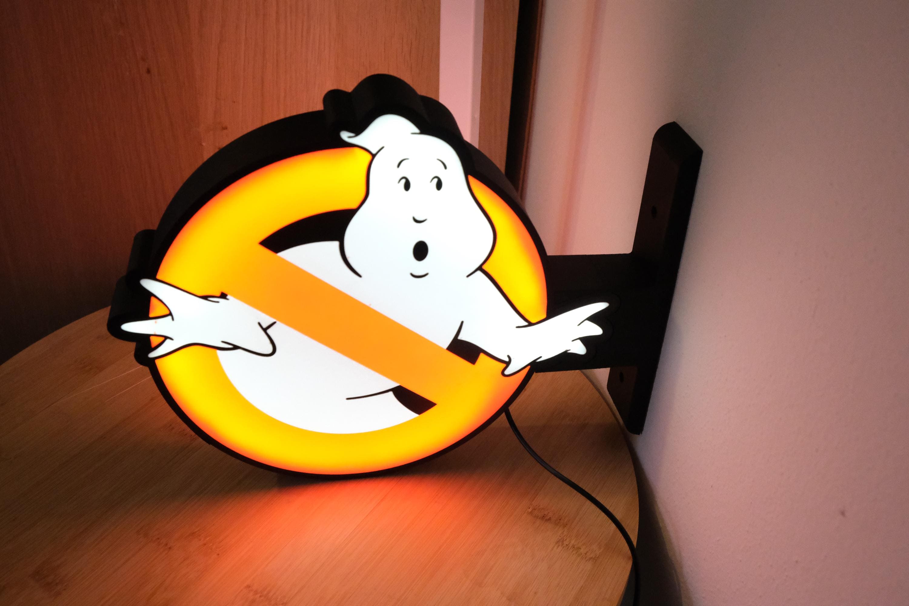 Ghostbusters Lightbox – 3D Printed LED Lamp With Iconic Logo & Wall ...