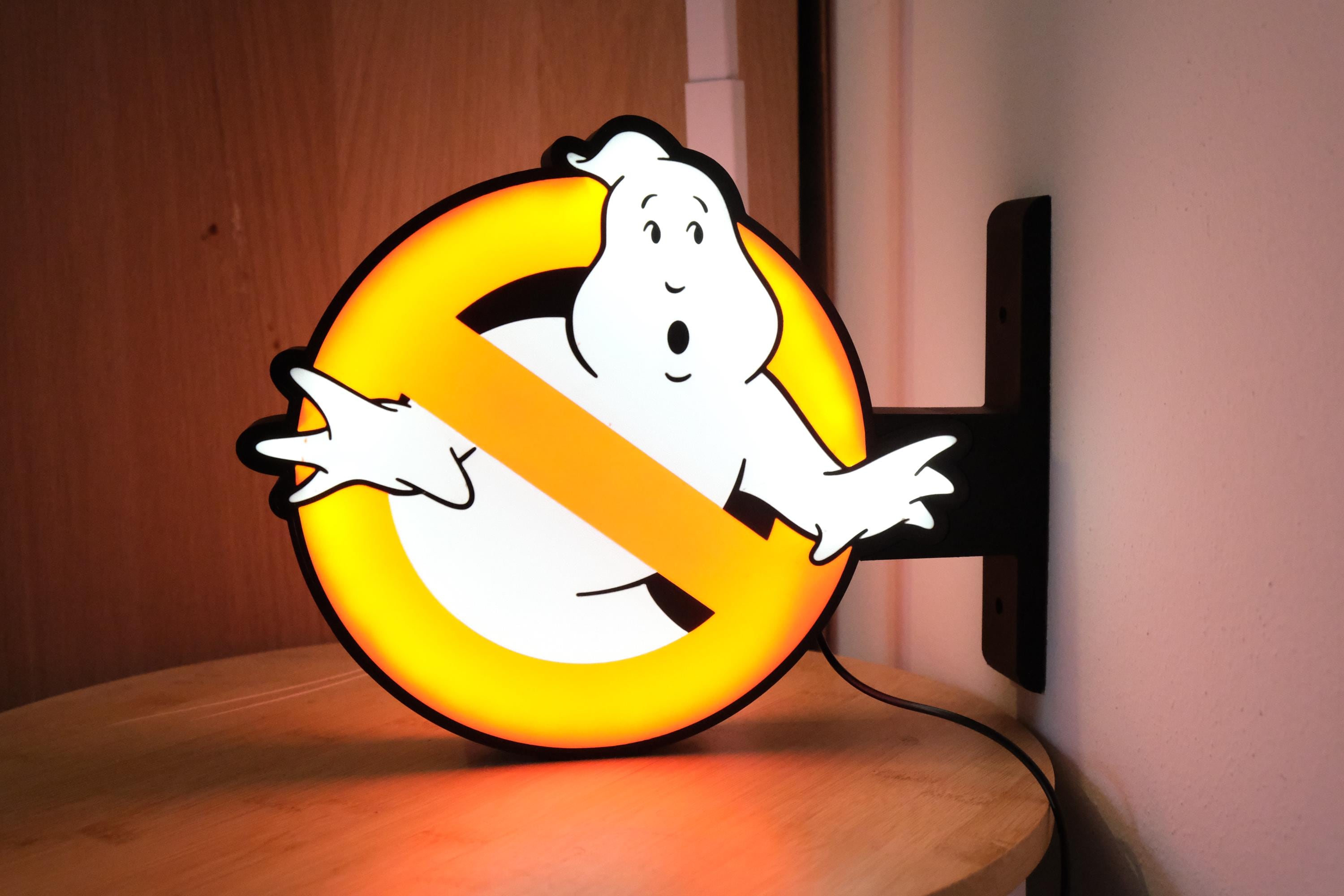 Ghostbusters Lightbox – 3D Printed LED Lamp With Iconic Logo & Wall ...