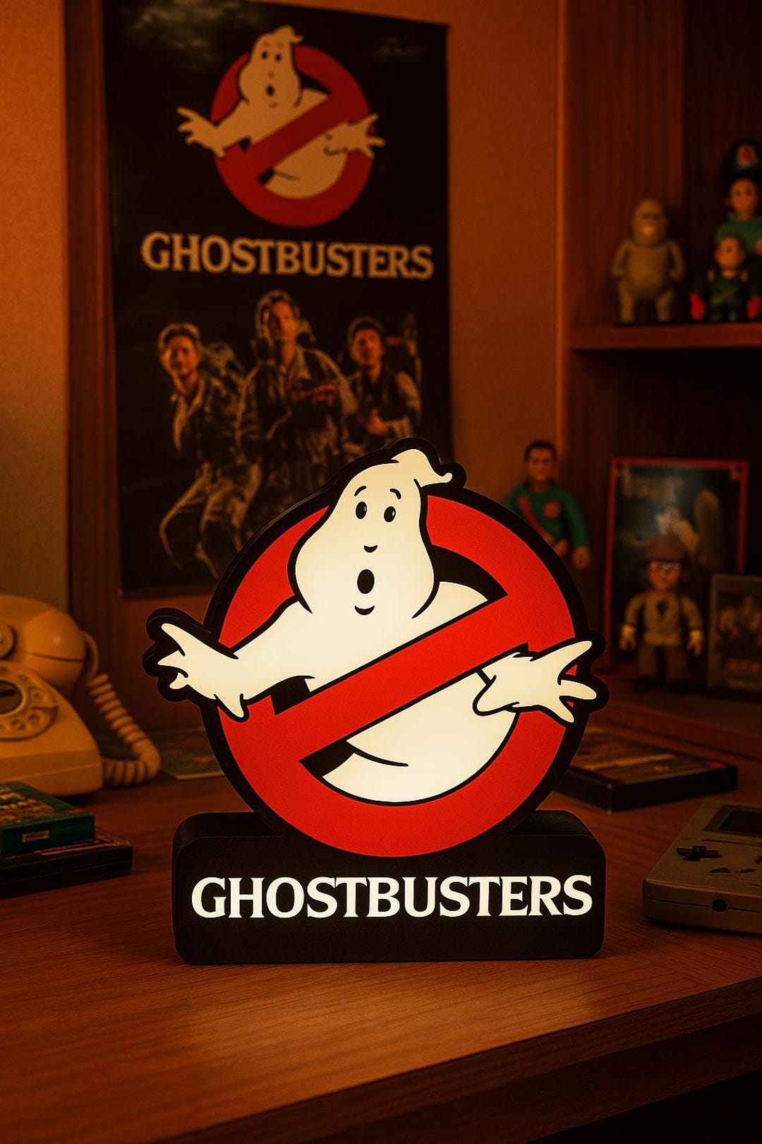Ghostbusters Lightbox – 3D Printed LED Lamp With Iconic Logo & Wall ...