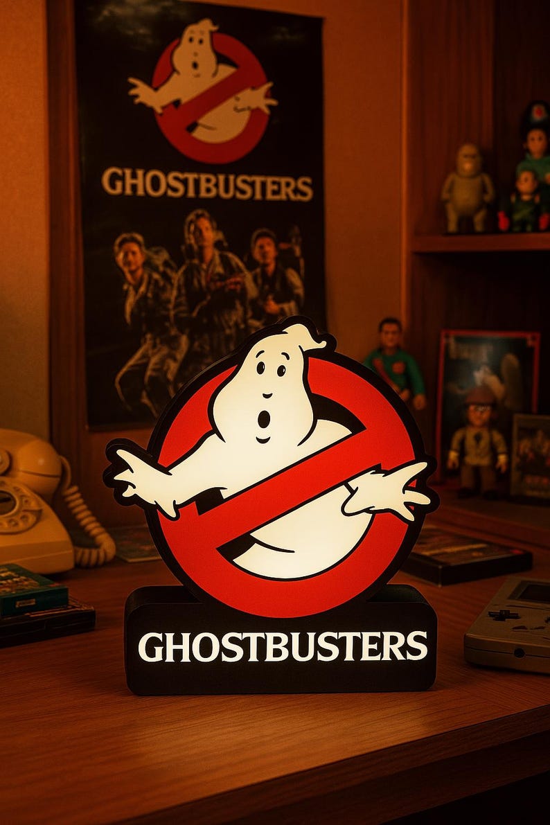 Ghostbusters Lightbox – 3D Printed LED Lamp With Iconic Logo & Wall ...