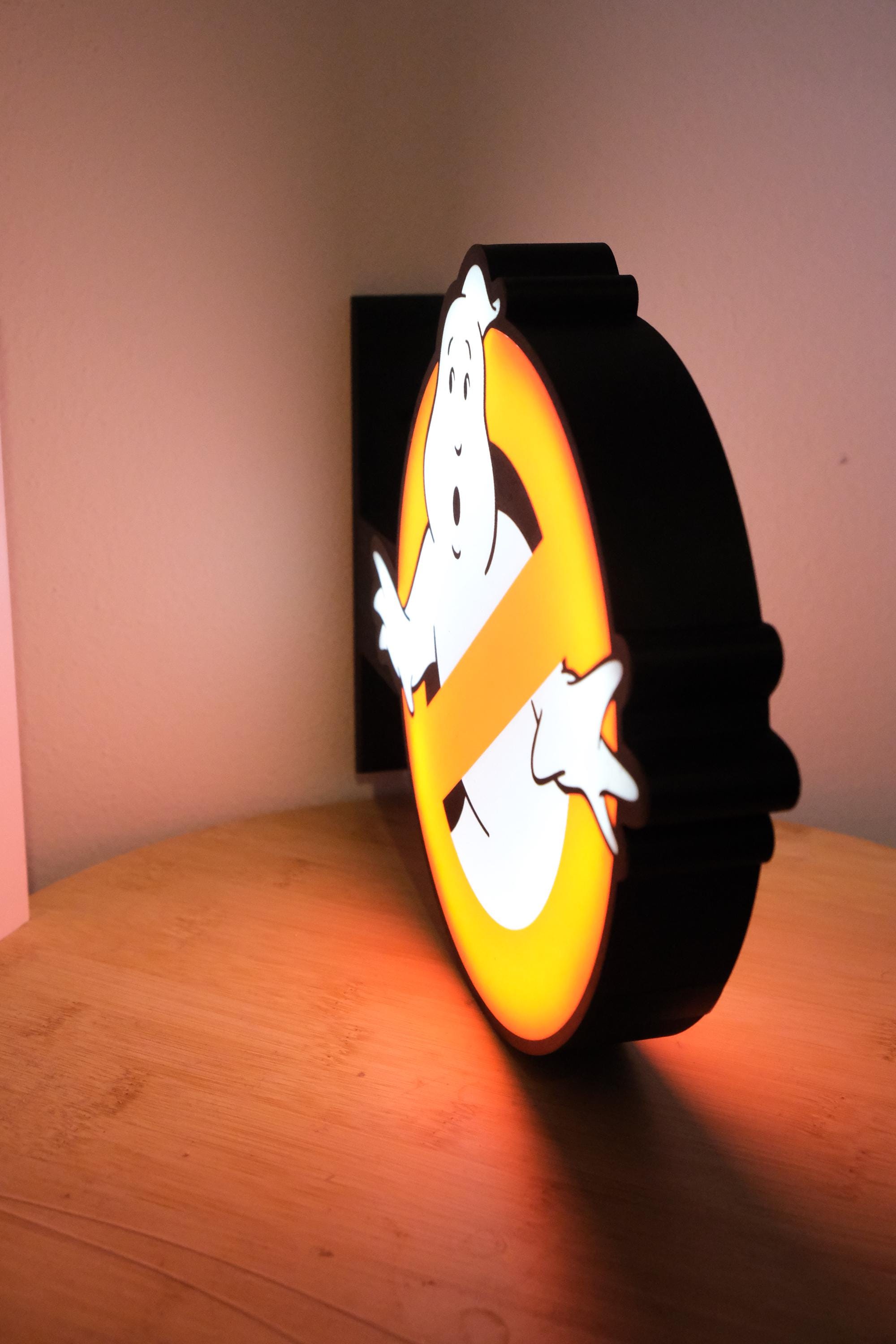 Ghostbusters Lightbox – 3D Printed LED Lamp With Iconic Logo & Wall ...