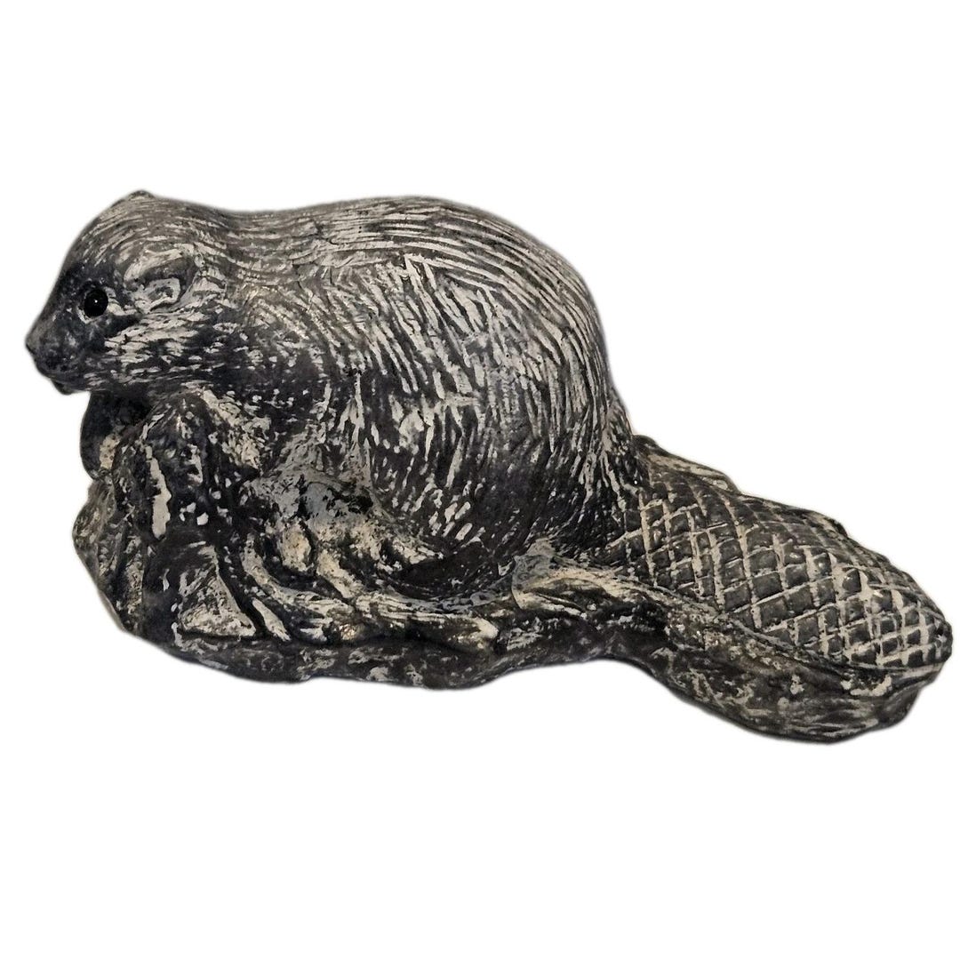 Wolf Original Vintage Beaver Soap Stone Figurine - Etsy