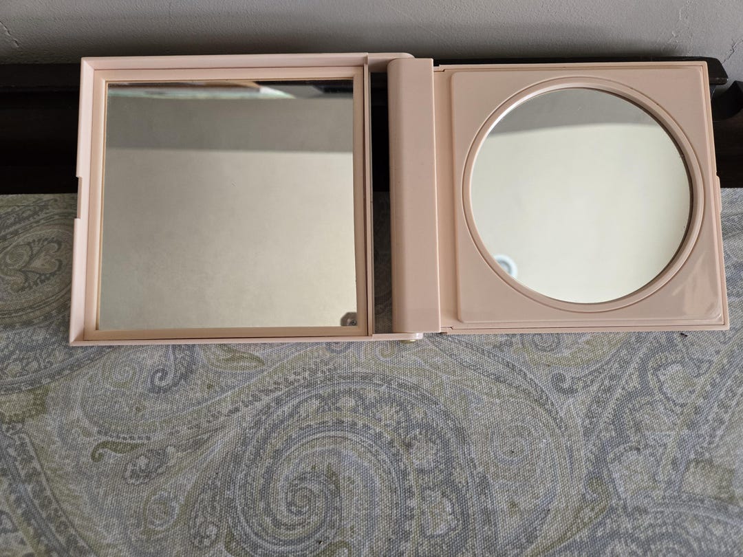 Vintage Mary Kay Travel Mirror PINK W/ Pouch - Etsy