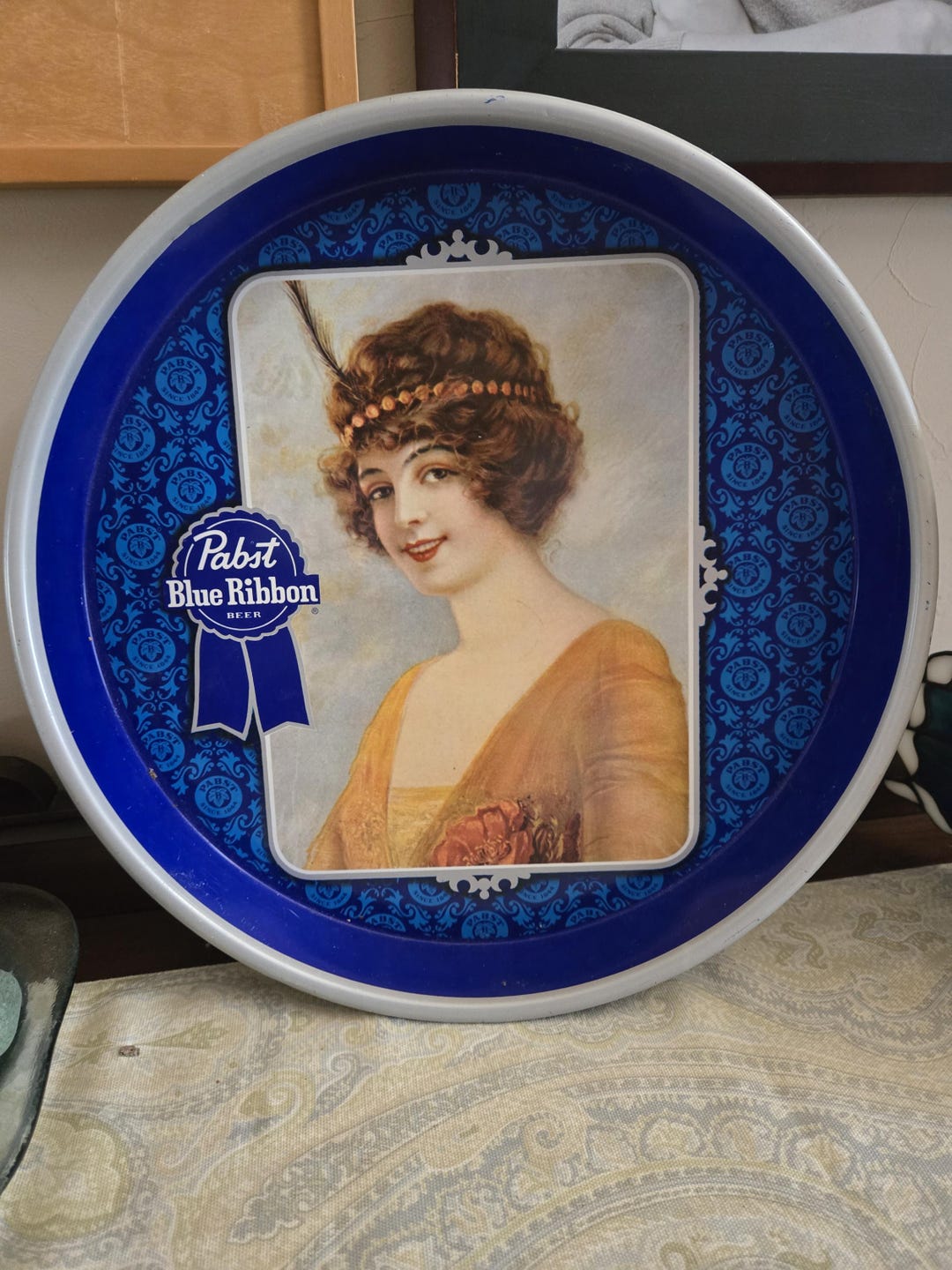 Vintage Original Pabst Blue Ribbon Beer Tray - Etsy
