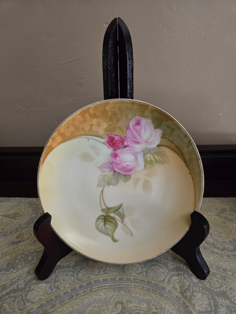 Vintage Regina Ware Porcelain Rose Dish With Gold Colored Trim GERMANY ...
