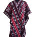 Handwoven Inabol Poncho – Red & Black Design, Made in Banaue, Ifugao ...