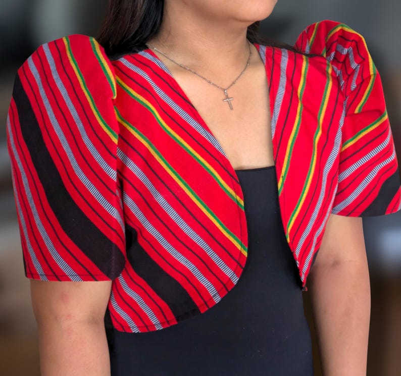 Filipiniana Bolero Handmade Ifugao Weaving Authentic Cordillera Attire ...