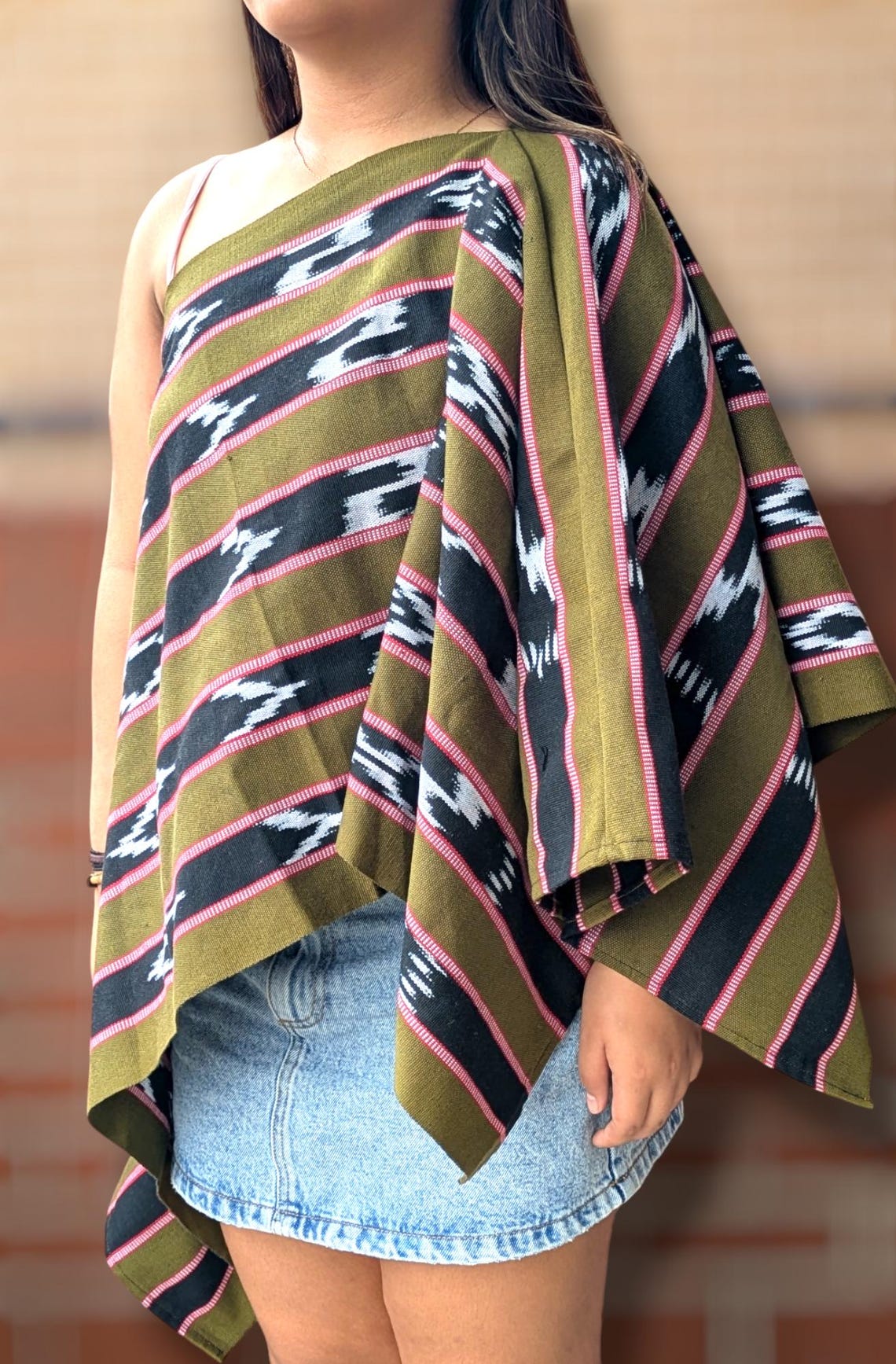 Versatile Ifugao-inspired 3-way Top | Handwoven Traditional Ikat Fabric ...