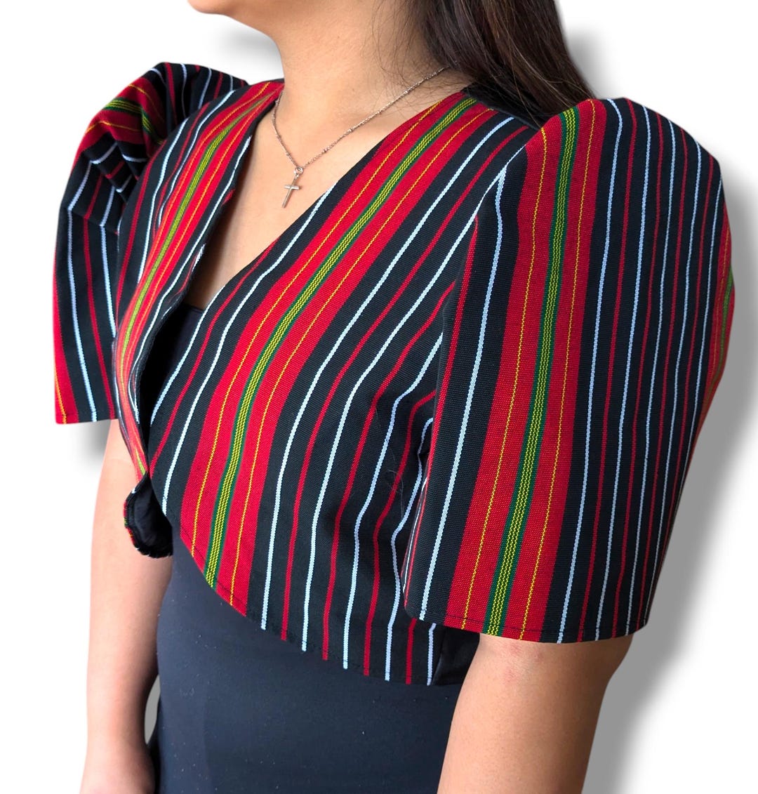 Filipiniana Bolero - Handmade Ifugao Weaving | Medium Cordillera Attire ...