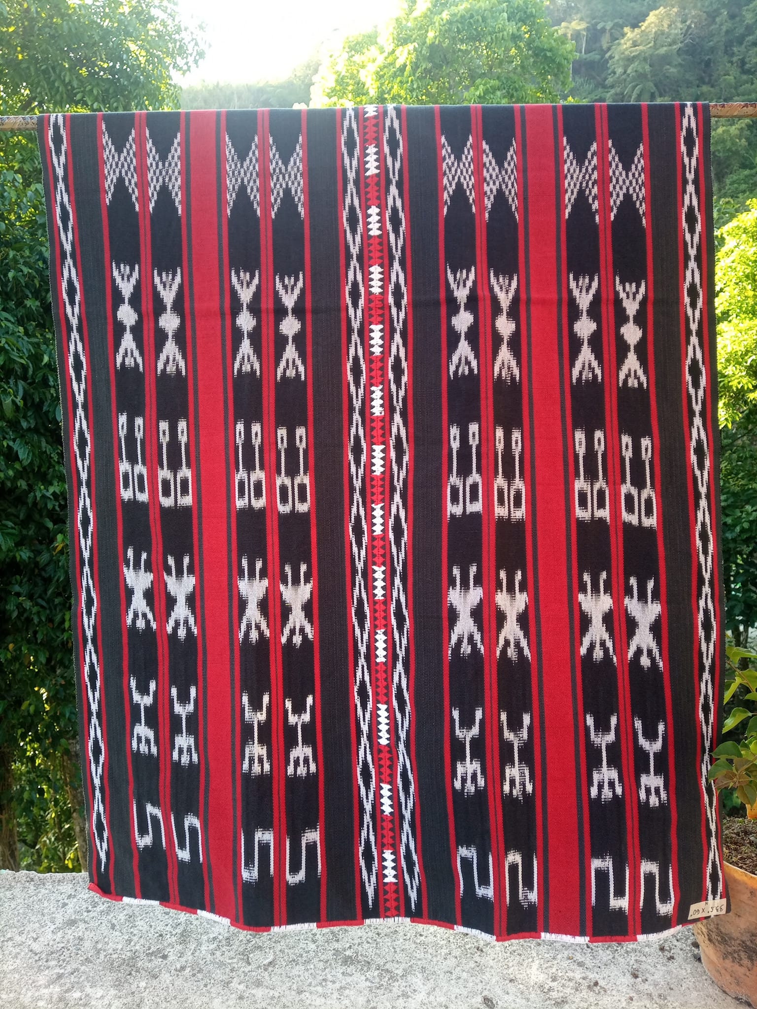 Handmade Ikat Wrap Philippines Loomweaving Blanket Shawl Skirt ...