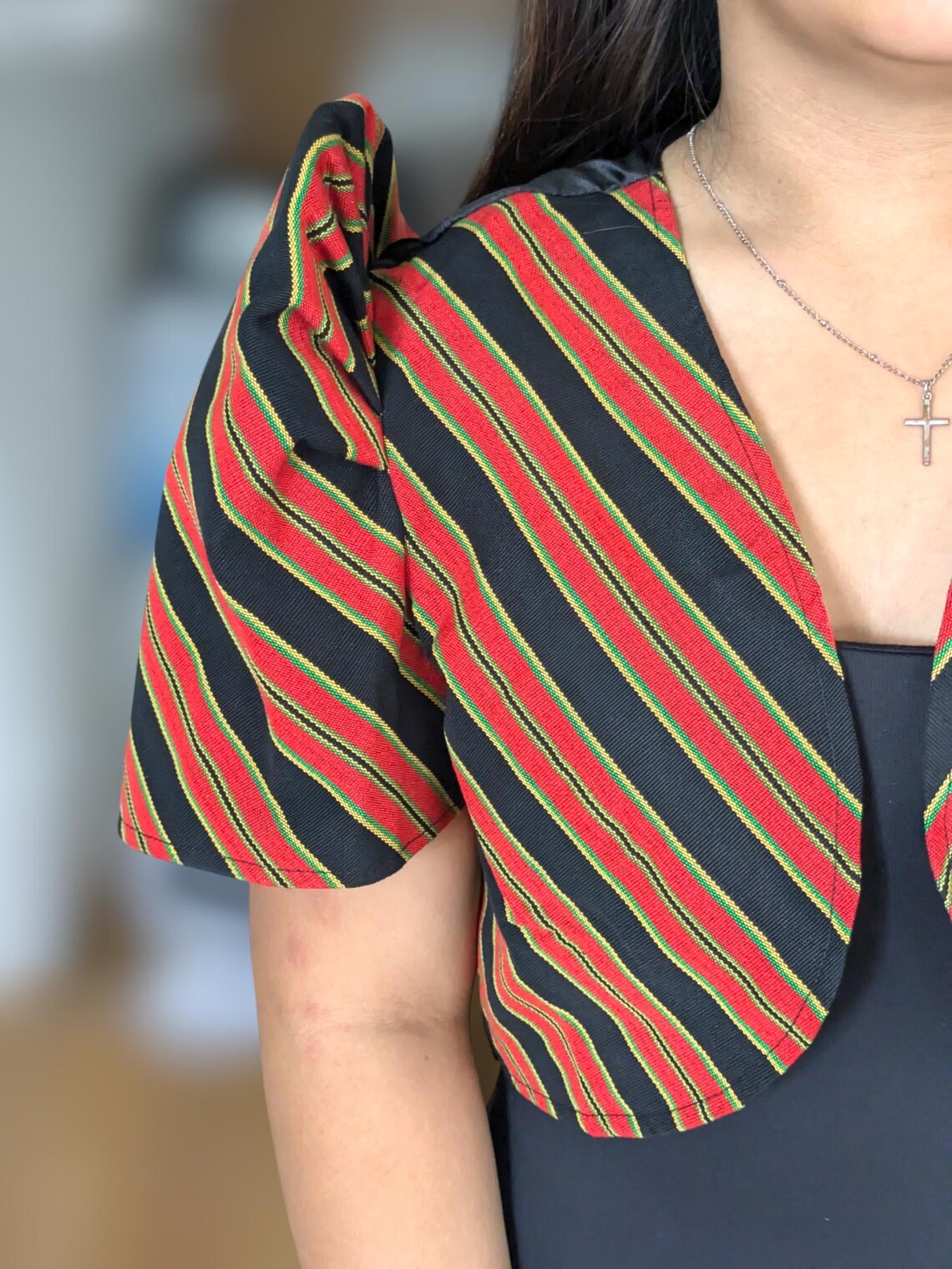 Filipiniana Bolero - Authentic Ifugao Weaving | Cordillera Traditional ...