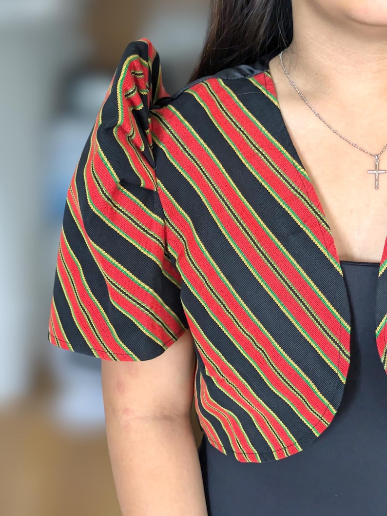 Filipiniana Bolero - Authentic Ifugao Weaving | Cordillera Traditional ...