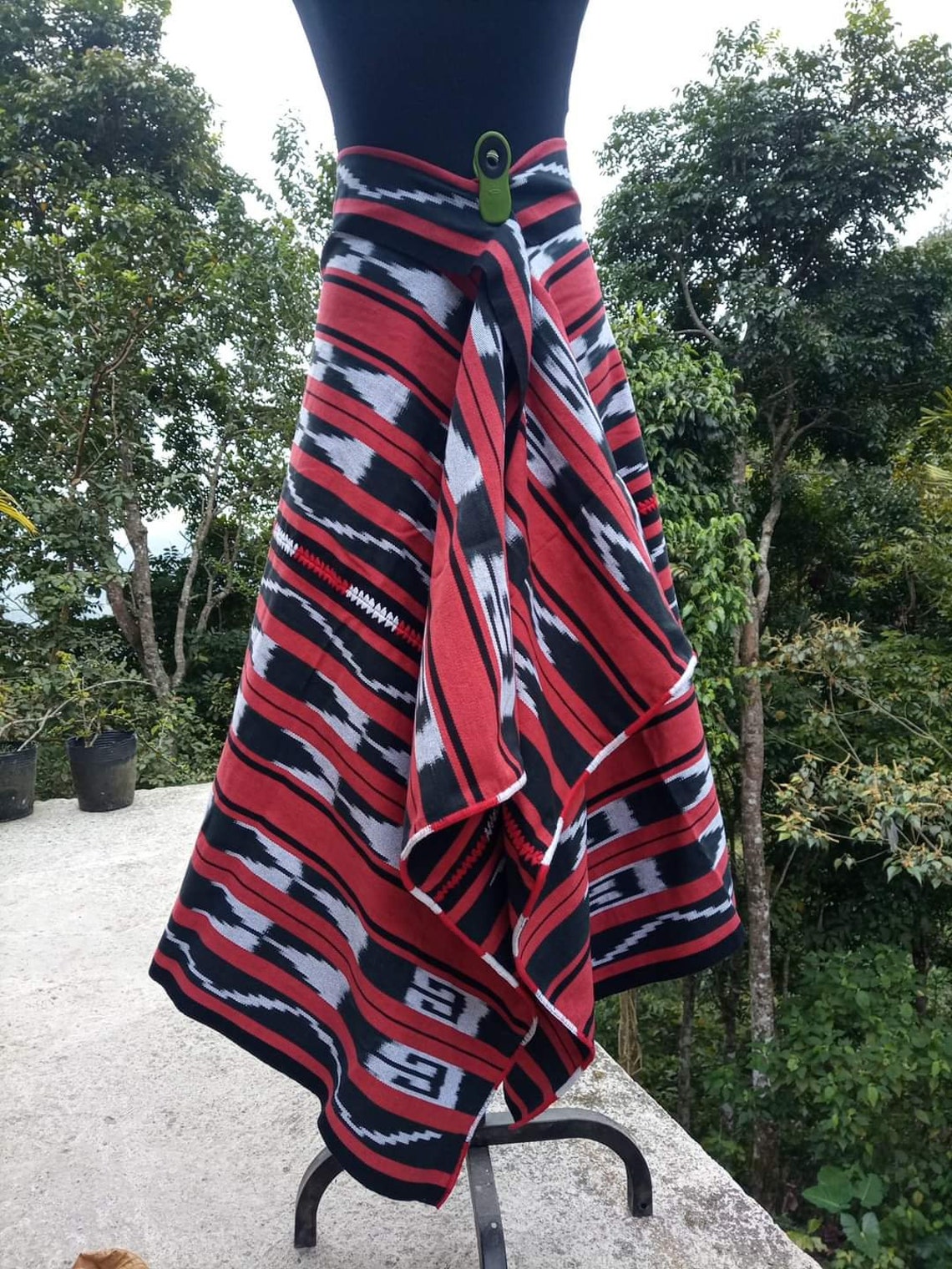 Handmade Ikat Wrap Philippines Loomweaving Blanket Shawl Skirt ...