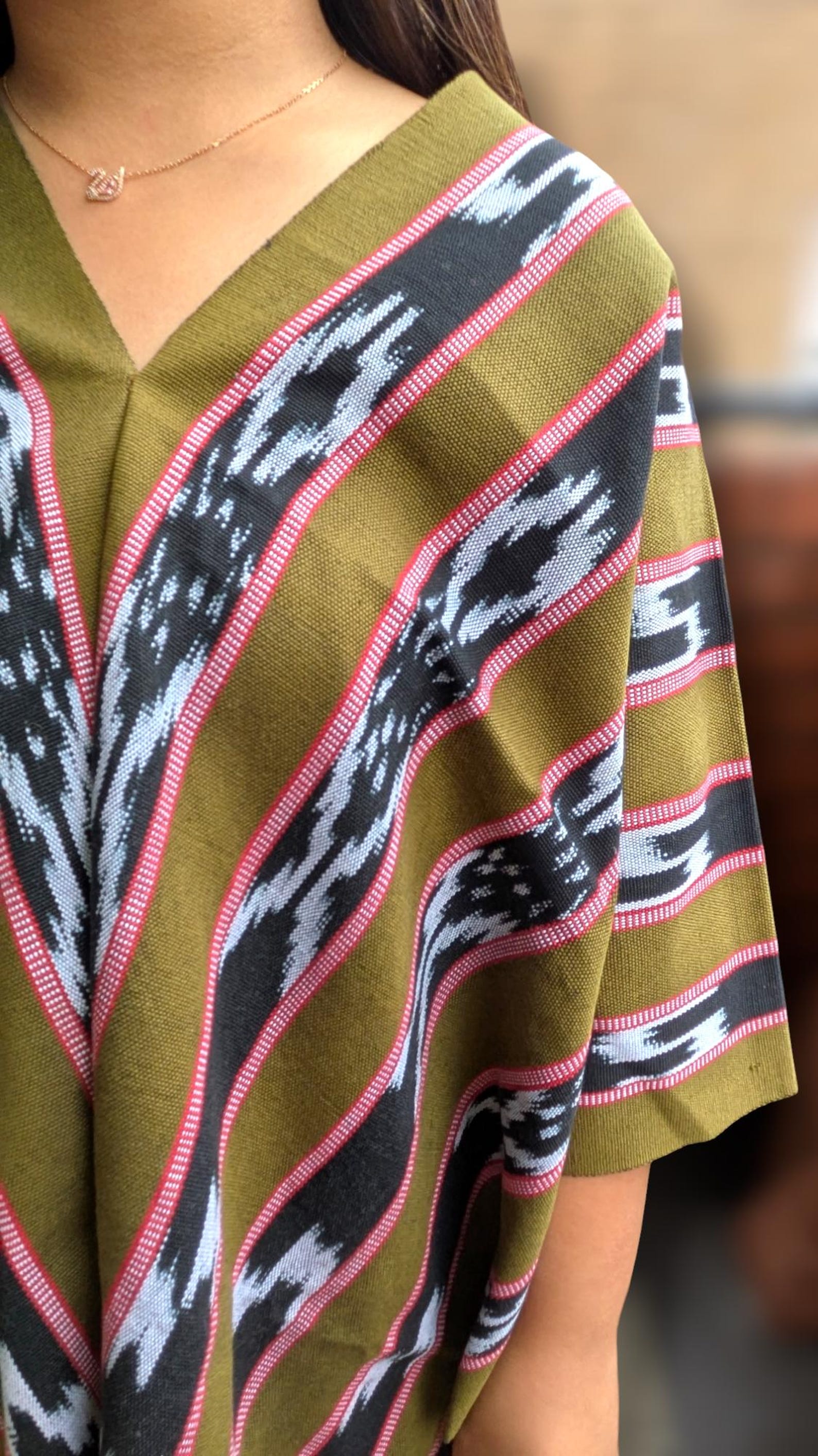 Versatile Ifugao-inspired 3-way Top | Handwoven Traditional Ikat Fabric ...