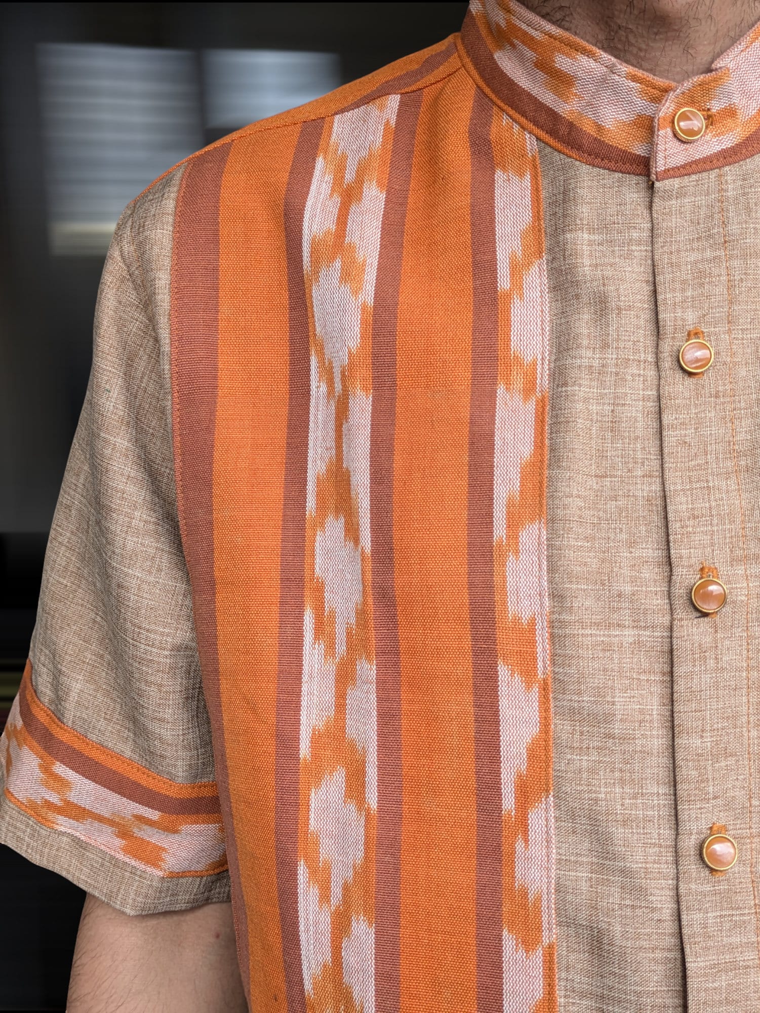 Ikat Men's Polo Shirt | Ifugao | Banaue | Cordillera | Philippine Weaving | Traditional ...