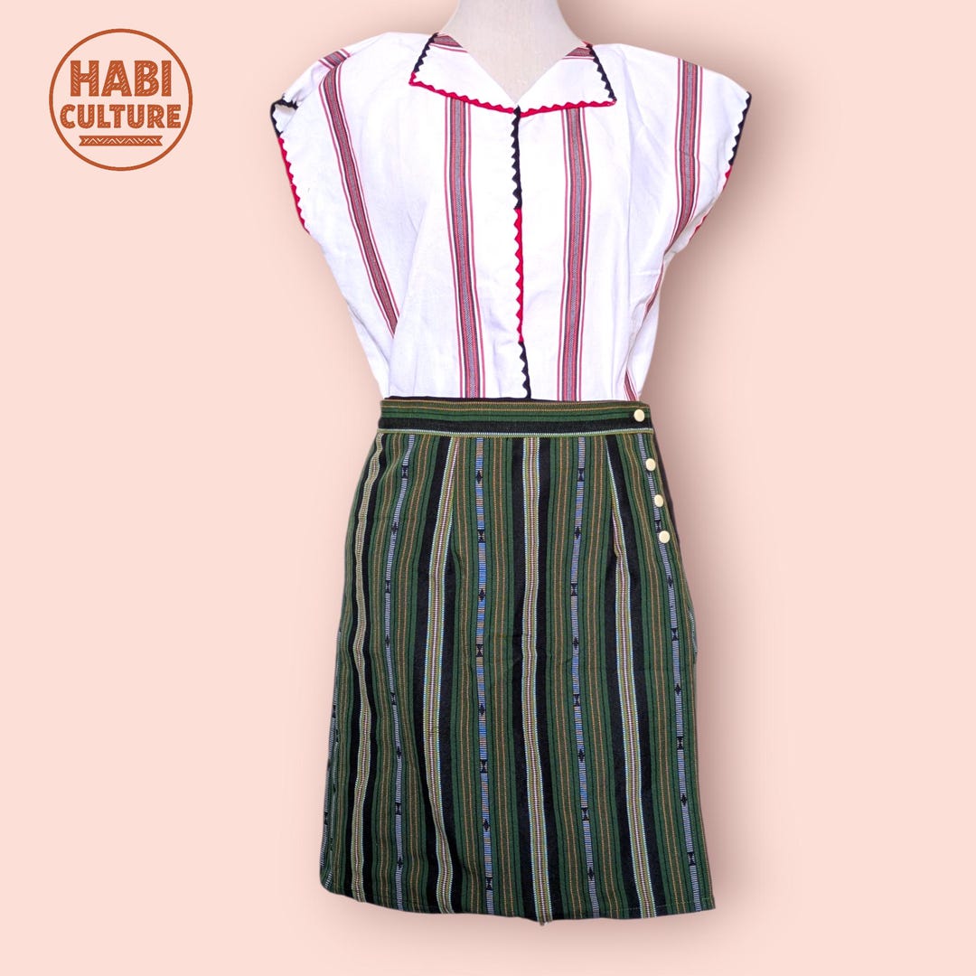 Ifugao Wrap Around Skirt – Traditional Inabel Fabric | Handweaving ...