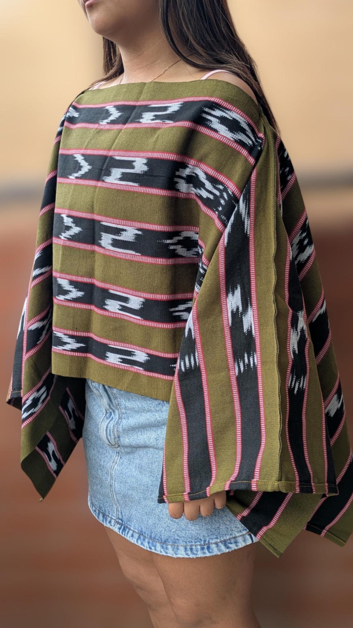 Versatile Ifugao-inspired 3-way Top | Handwoven Traditional Ikat Fabric ...