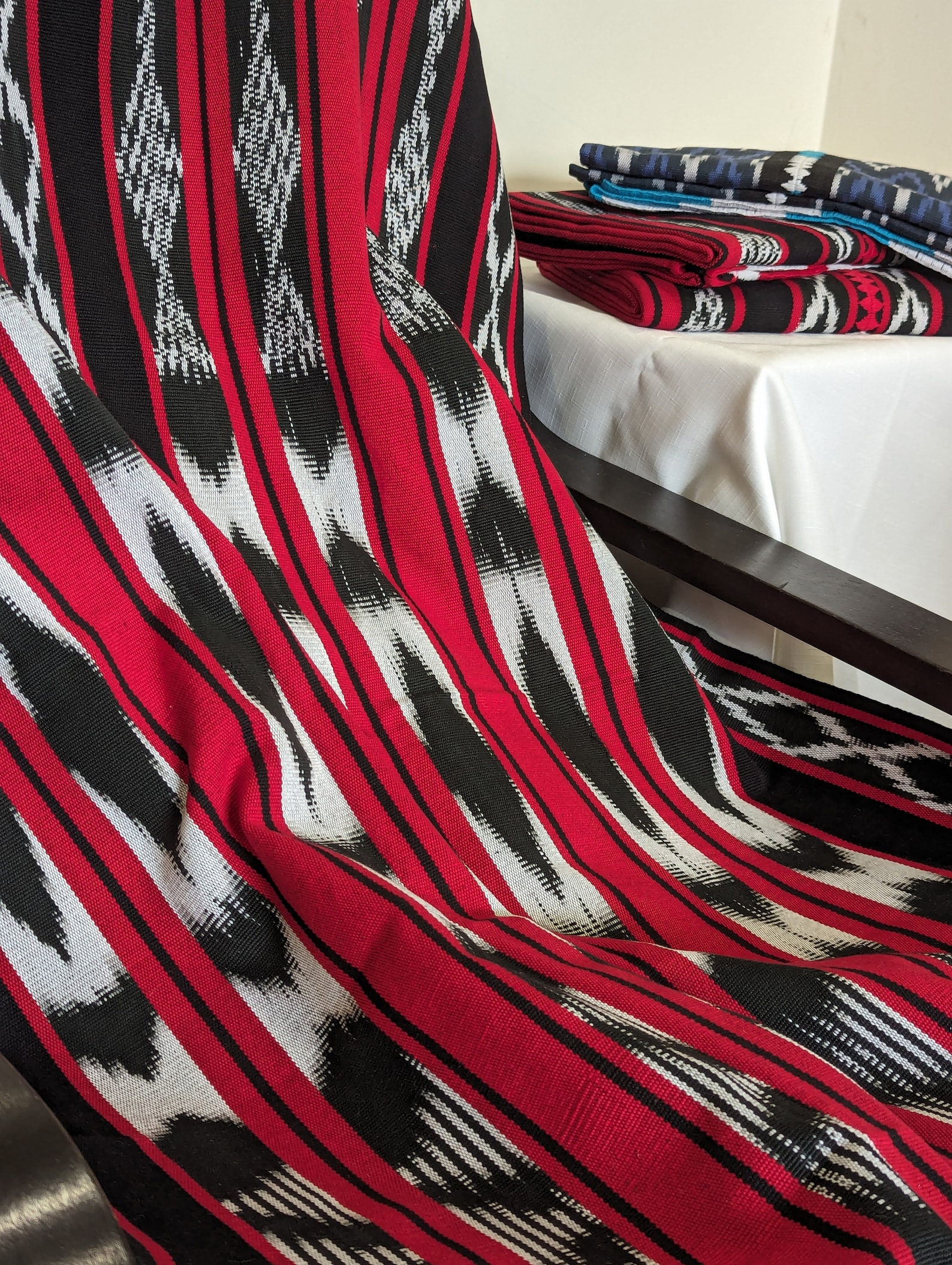 Handmade Ikat Wrap Philippines Loomweaving Blanket Shawl Skirt ...