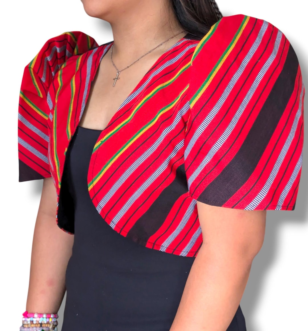 Filipiniana Bolero Handmade Ifugao Weaving Authentic Cordillera Attire ...