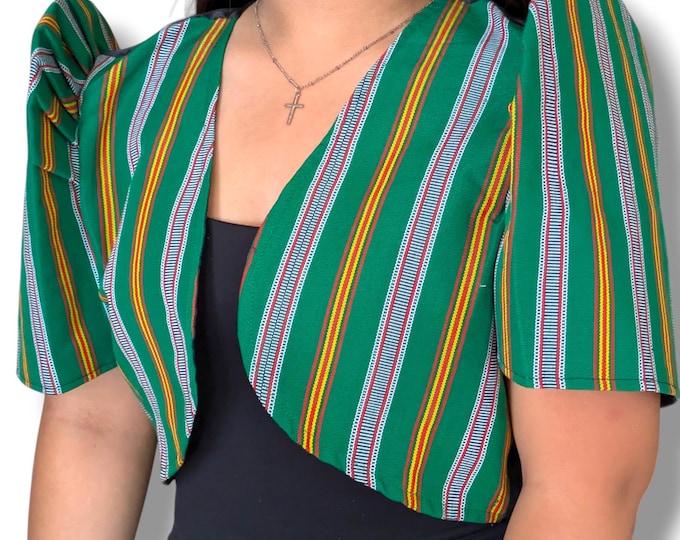 Filipiniana Bolero - Handmade Ifugao Weaving | Medium Cordillera Attire ...