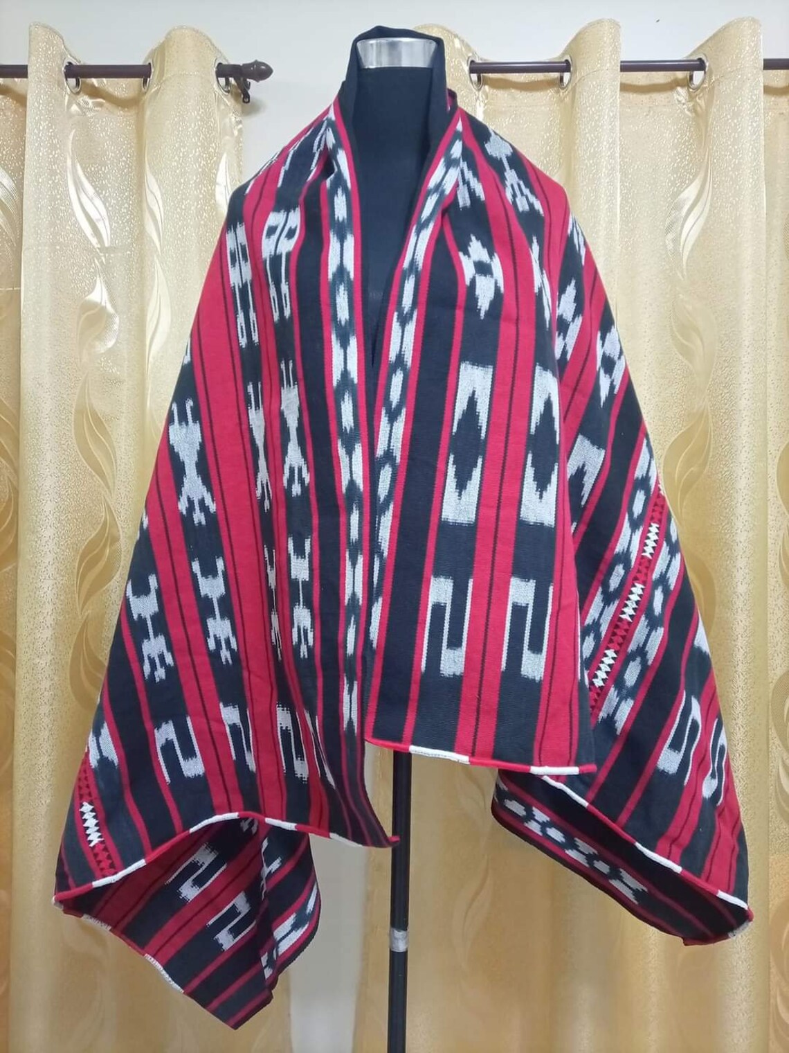 Handmade Ikat Wrap Philippines Loomweaving Blanket Shawl Skirt ...