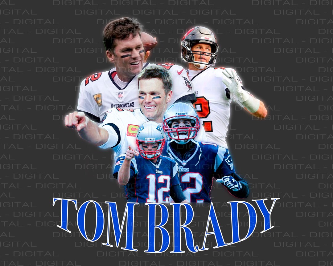 Tom Brady | Mix Design | Digital Design | Football T-shirt Design ...