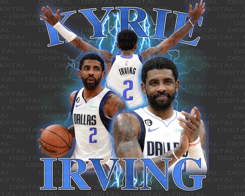 Kyrie Irving | Dallas Design | Digital Design | Basketball T-shirt ...