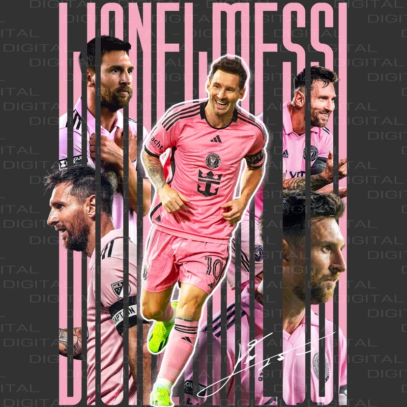 Messi miami png - Etsy España