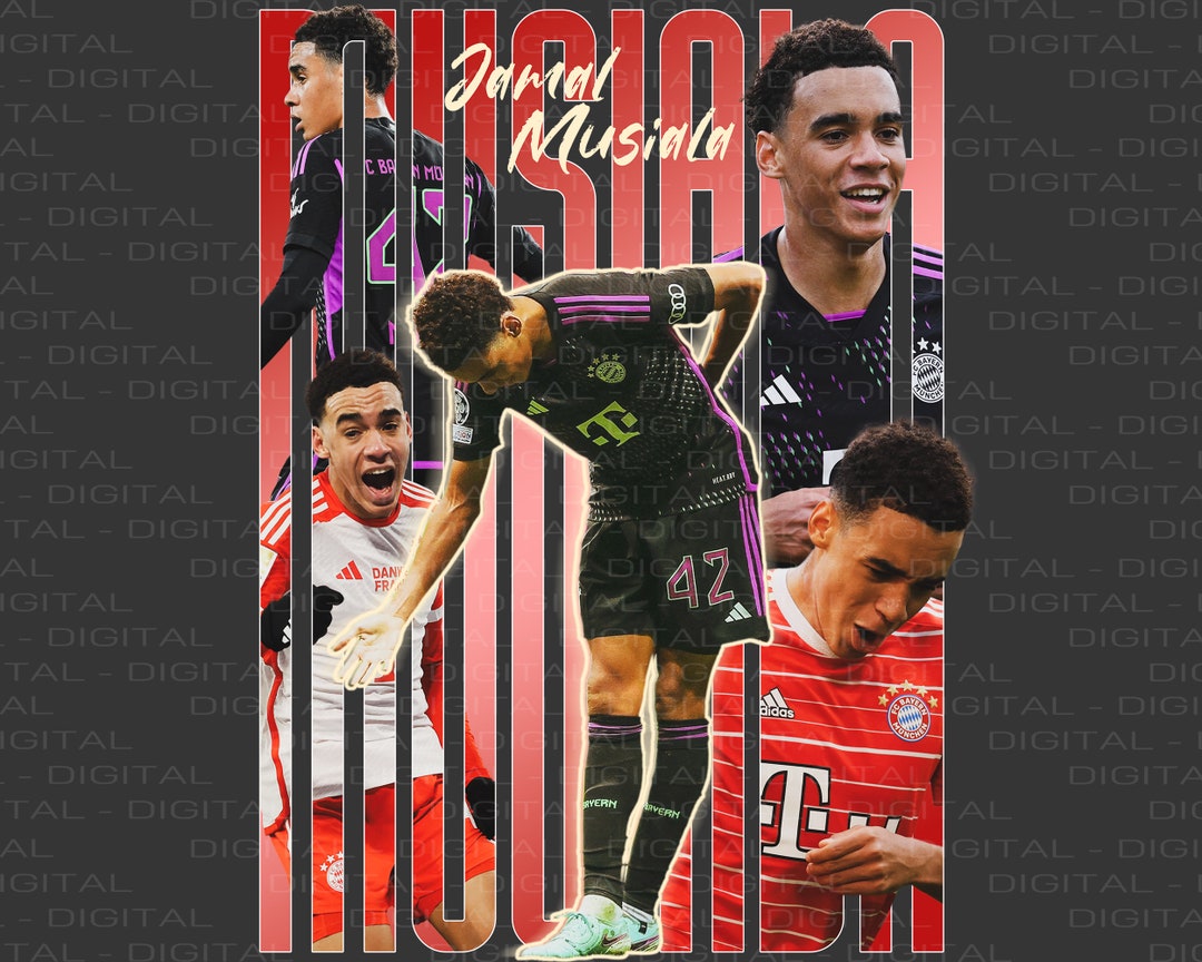 Jamal Musiala | Munich Design | Digital Design | Football T-shirt ...
