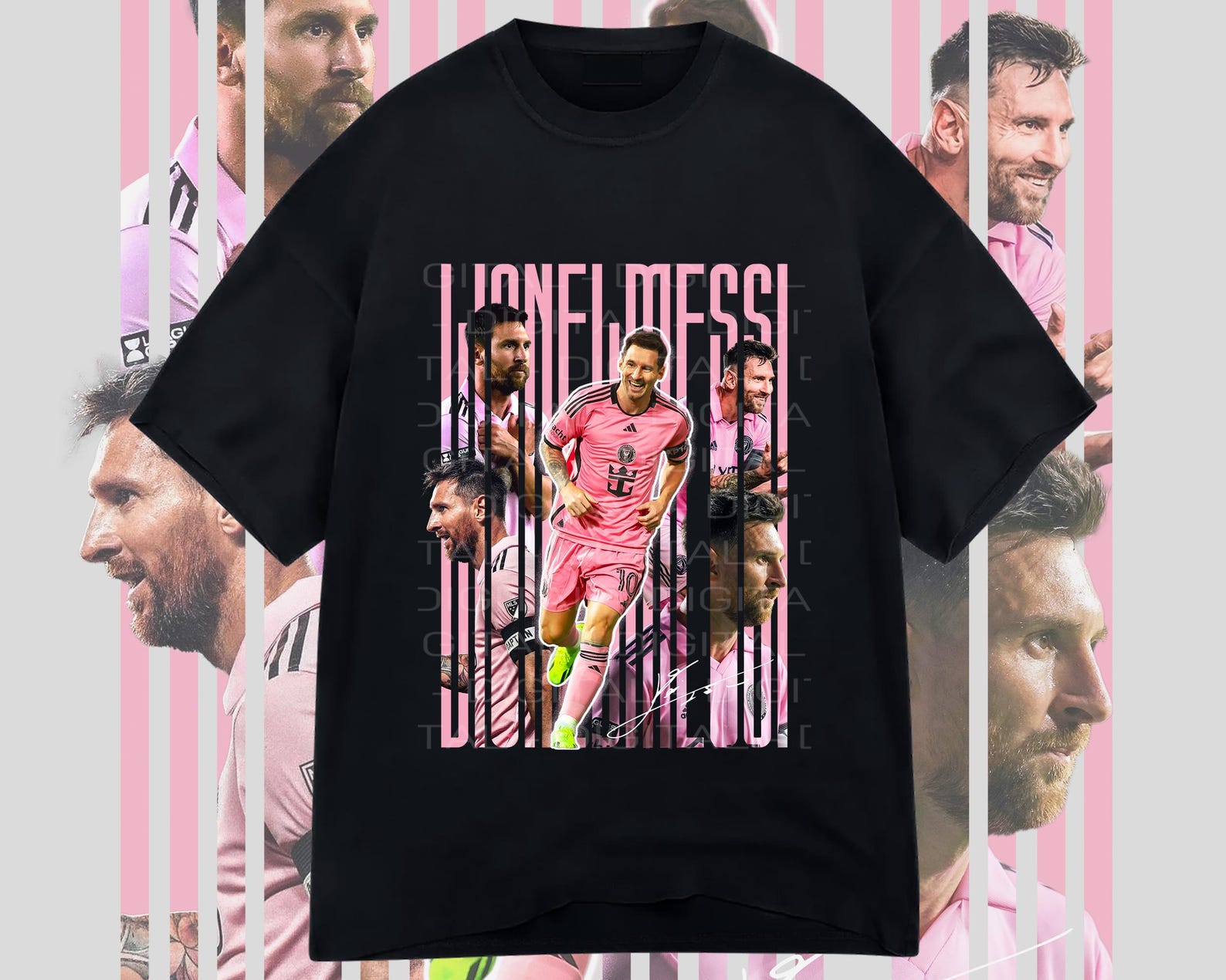 Lionel Messi | Miami Design | Digital Design | Football T-shirt Design ...