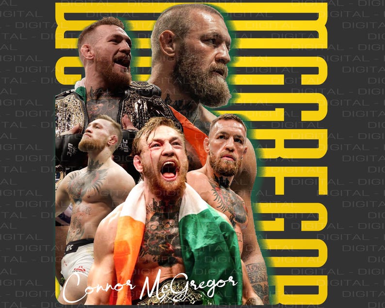 Conor Mcgregor the notorious Design Digital Design MMA T-shirt Design ...