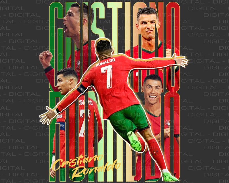 Cristiano Ronaldo | Portugal 2024 Design | Digital Design | Football T ...