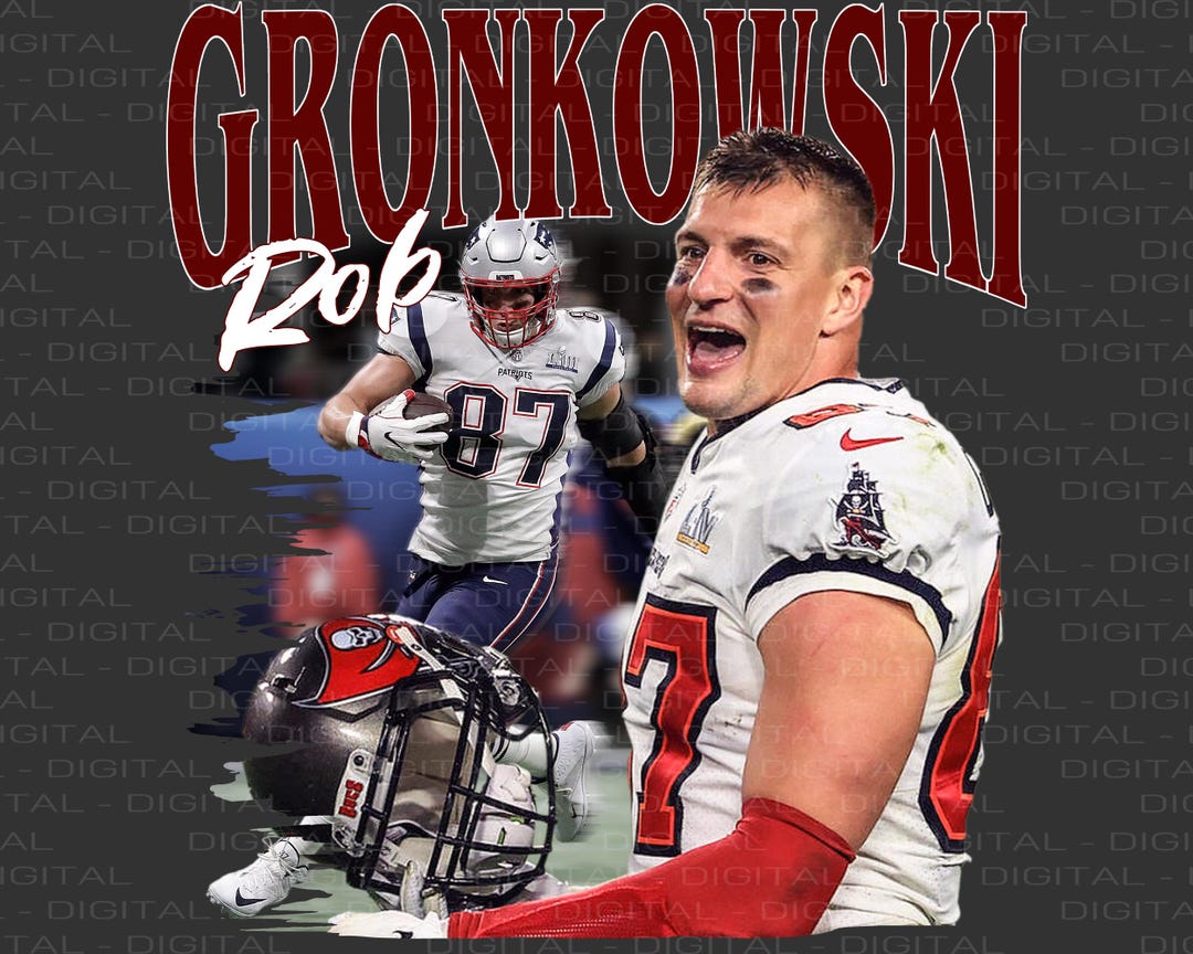 Rob Gronkowski | Mix Design | Digital Design | Football T-shirt Design ...
